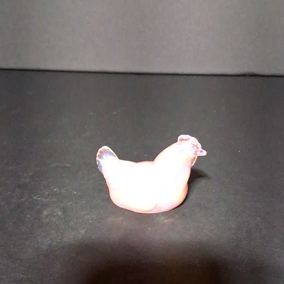 Fenton | Accents | Fenton Light Pink Iridescent Minitire Rooster 12 ...